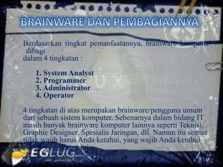 Perangkat lunak dan manusia | PPTX