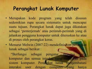 Perangkat Lunak Komputer | PPTX