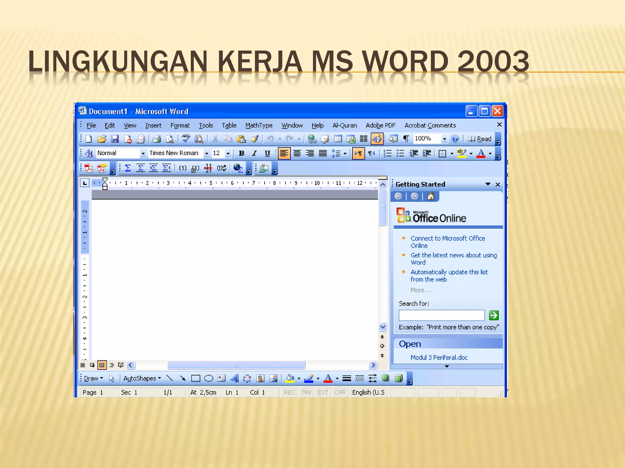 Perangkat lunak pengolah kata ms word | PPTX