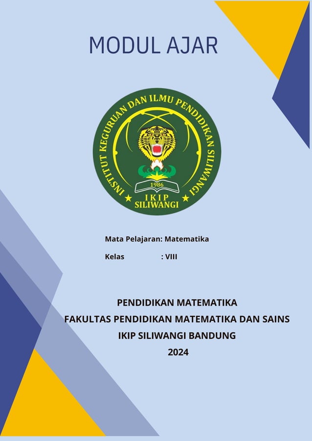 MODUL AJAR SISTEM PERSAMAAN LINEAR DUA VARIABEL (SPLDV) | PDF