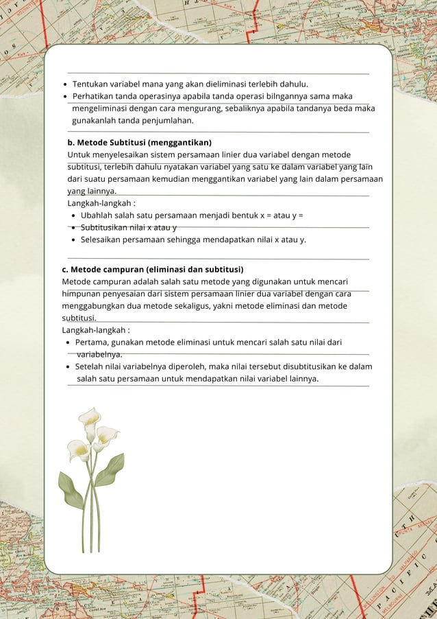 MODUL AJAR SISTEM PERSAMAAN LINEAR DUA VARIABEL (SPLDV) | PDF