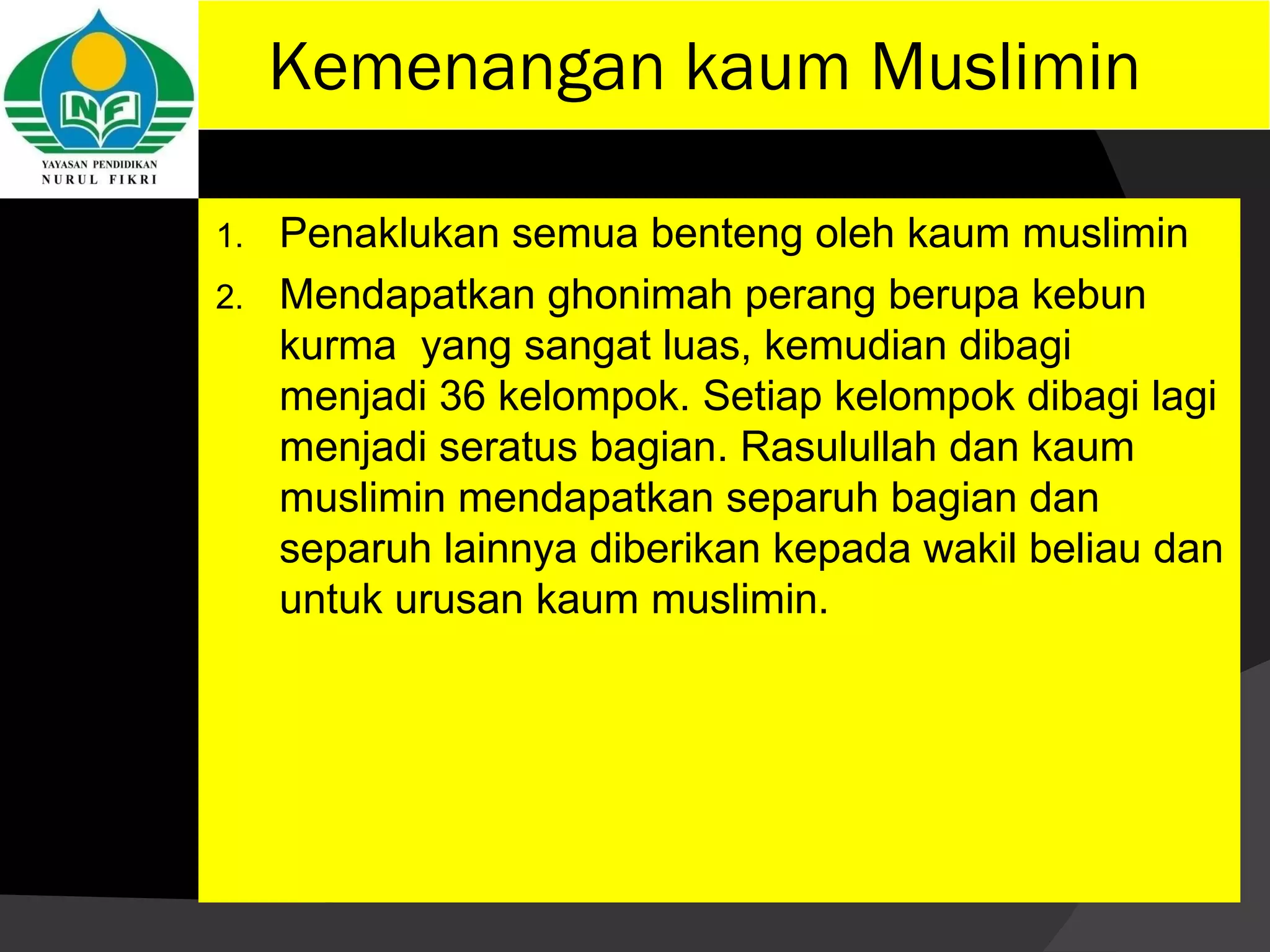 Perang khaibar | PPT
