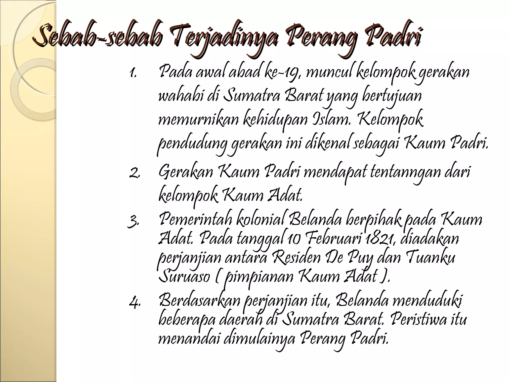 Perang Padri | PPT