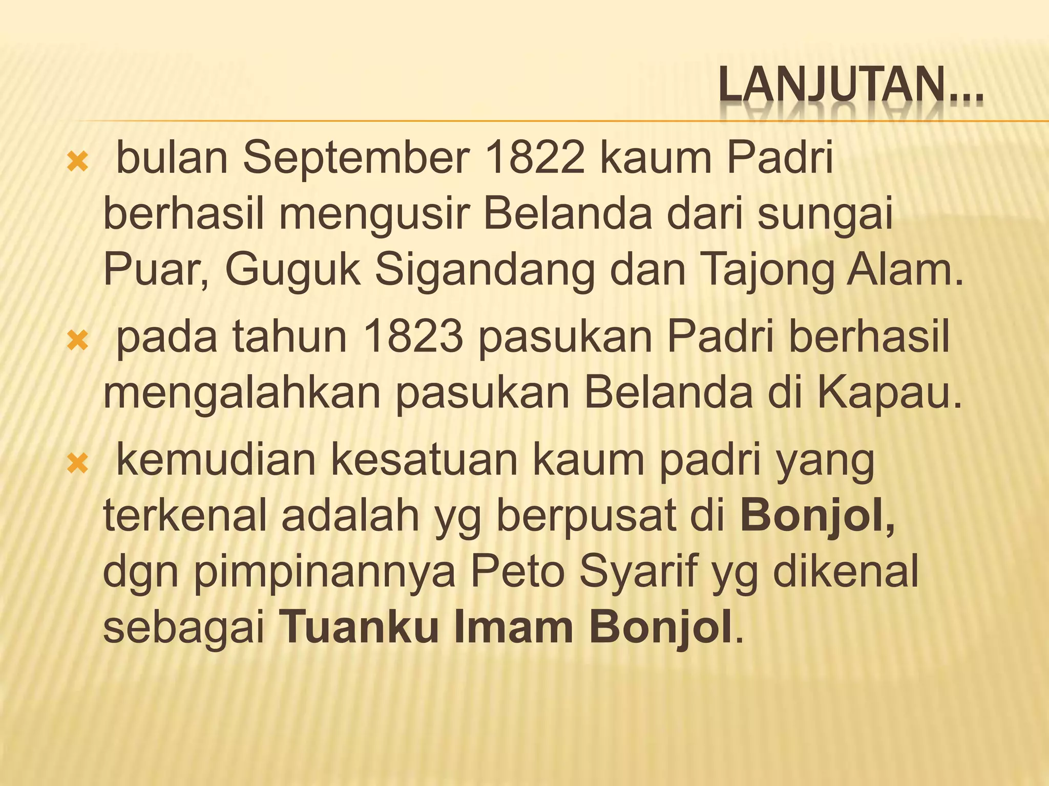 Perang padri | PPTX