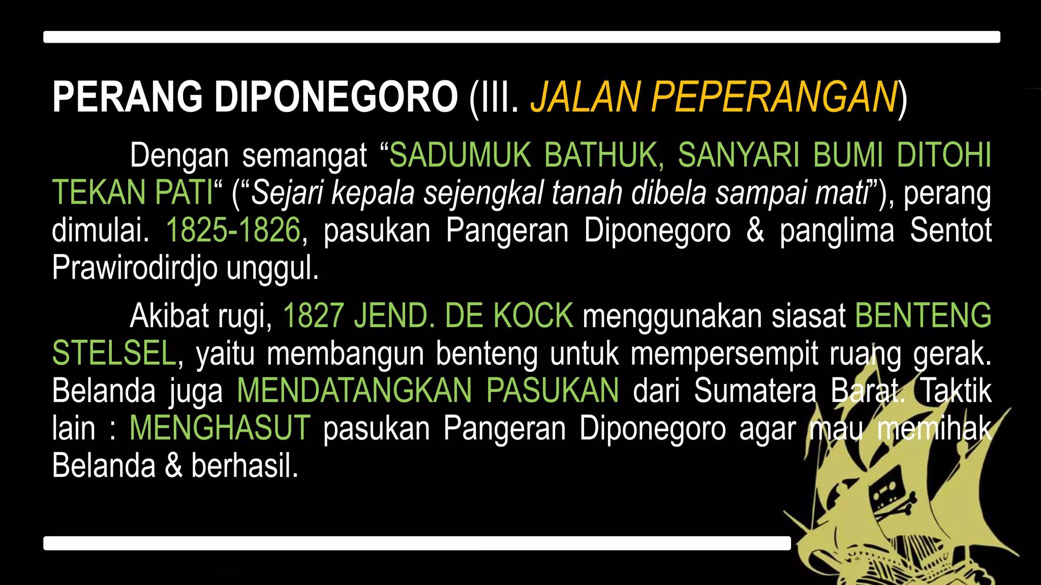 Sejarah : PERANG PADRI & PERANG DIPONEGORO | PPTX