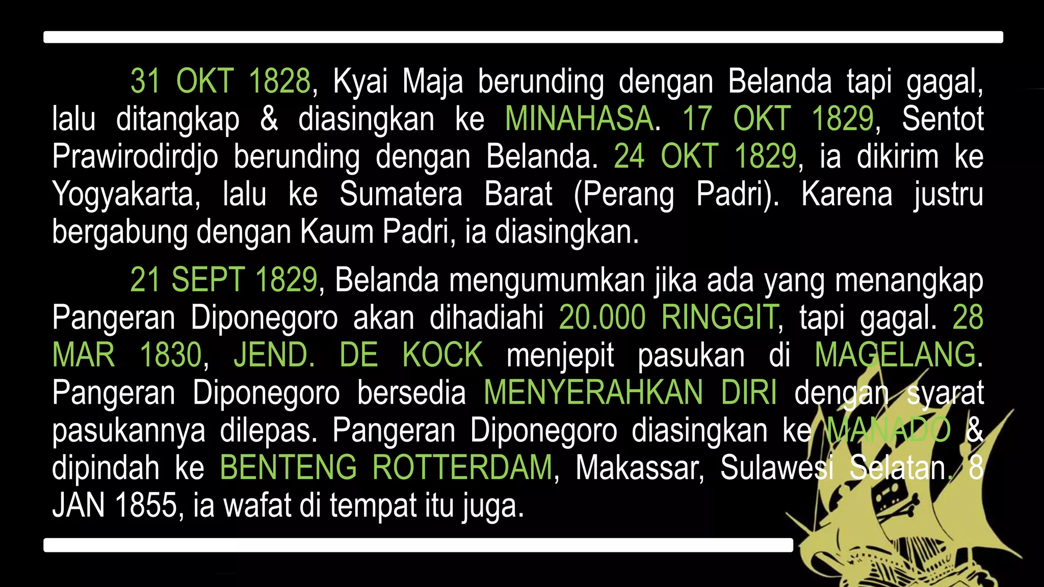 Sejarah : PERANG PADRI & PERANG DIPONEGORO | PPTX