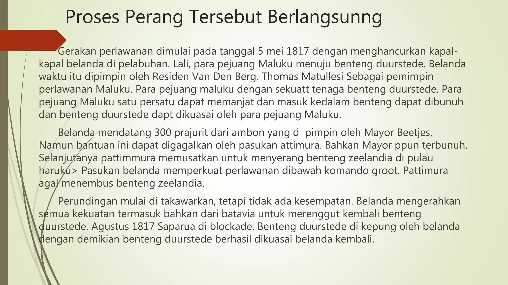 Perang pattimura | PPTX