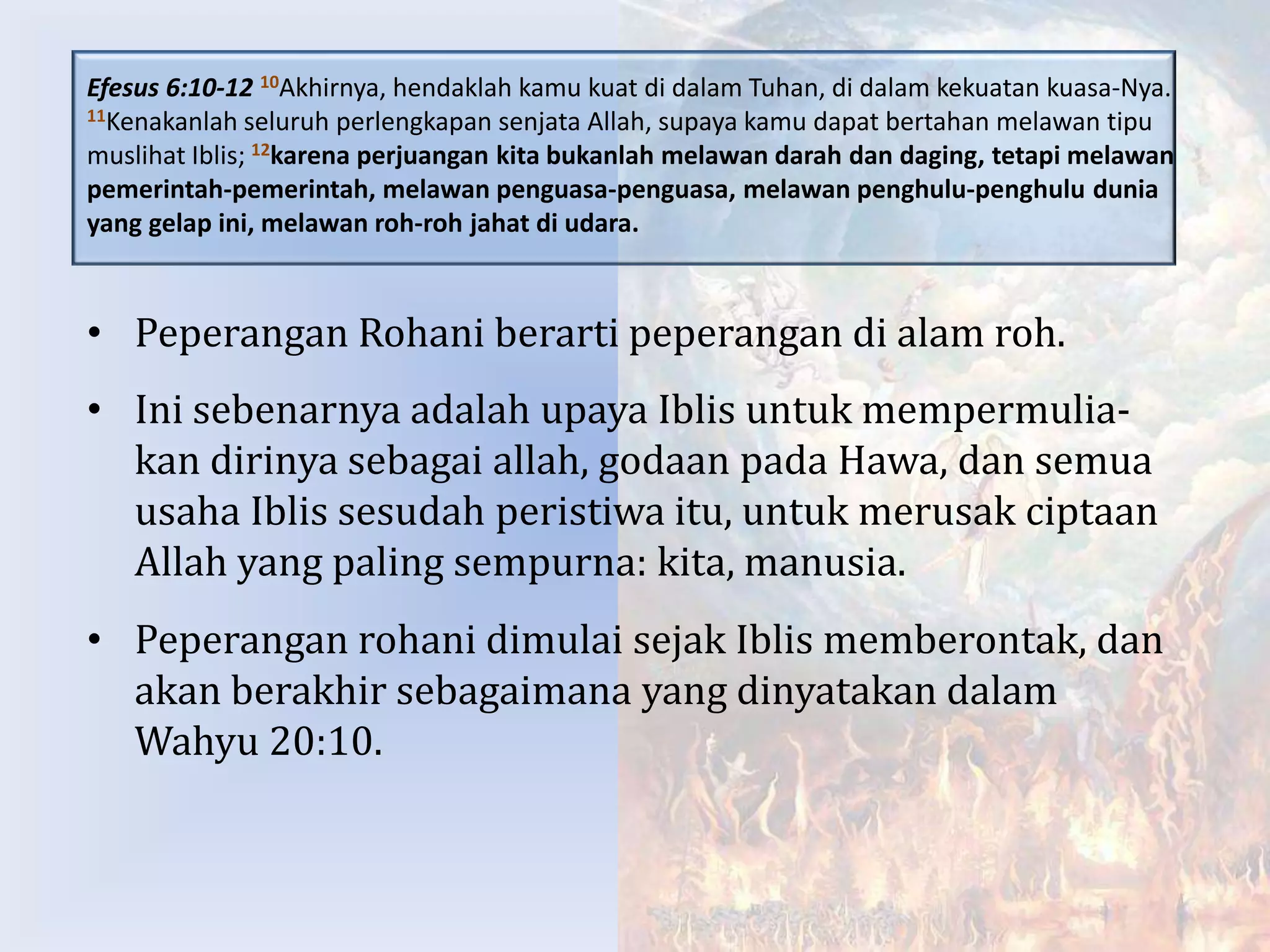 Peperangan Rohani - Membangun Benteng | PPTX