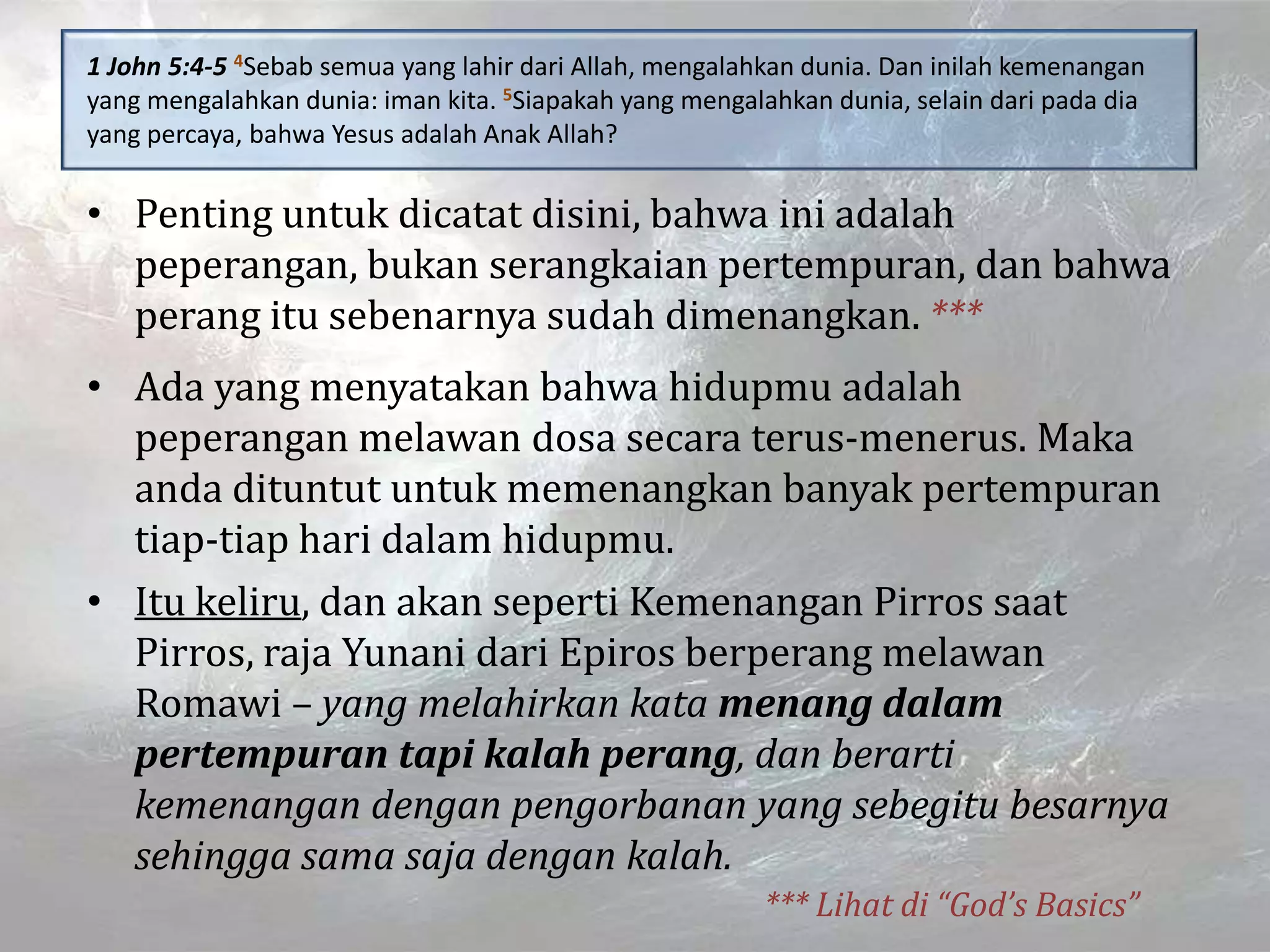 Peperangan Rohani - Membangun Benteng | PPTX