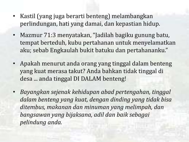 Peperangan Rohani - Membangun Benteng | PPTX
