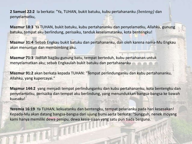 Peperangan Rohani - Membangun Benteng | PPTX Peperangan Rohani - Membangun Benteng | PPTX