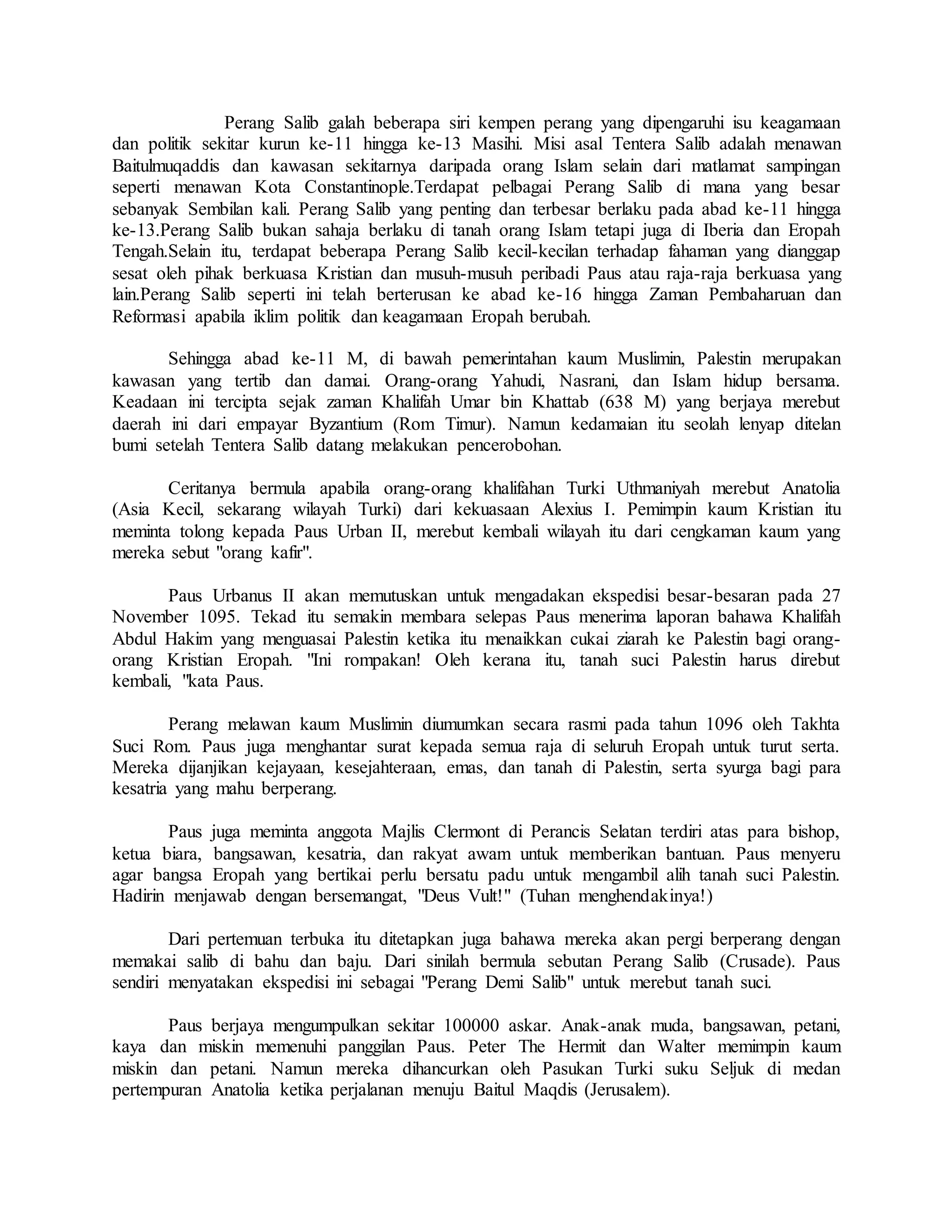Perang salib | DOCX