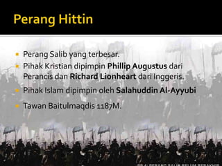 Perang salib zaman silam | PPTX
