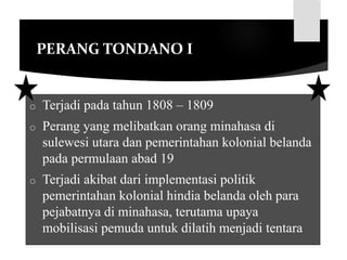 PERANG TONDANO I DAN II | PPT
