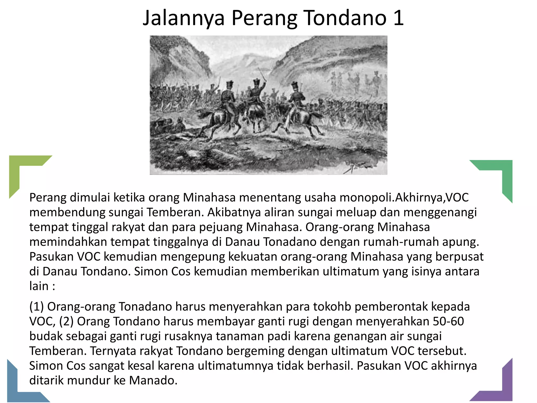 Perang tondano lengkap banget | PPTX