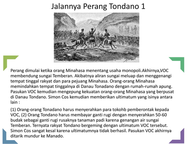 Perang tondano lengkap banget | PPTX