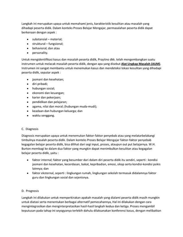 Peran guru bk di sekolah | PDF