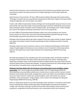 Peran guru bk di sekolah | DOCX