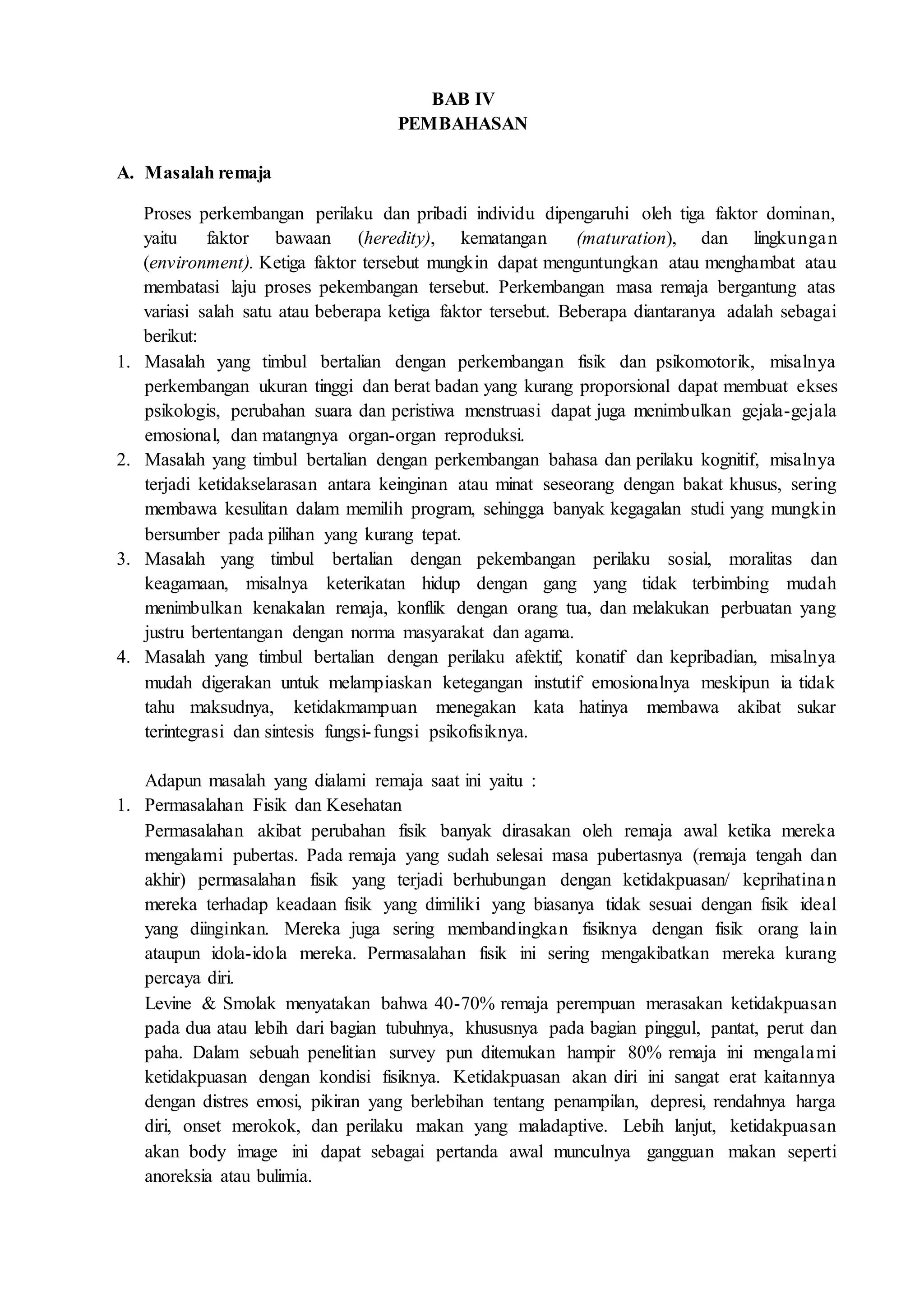 Peran guru dalam membantu perkembangan remaja | DOCX