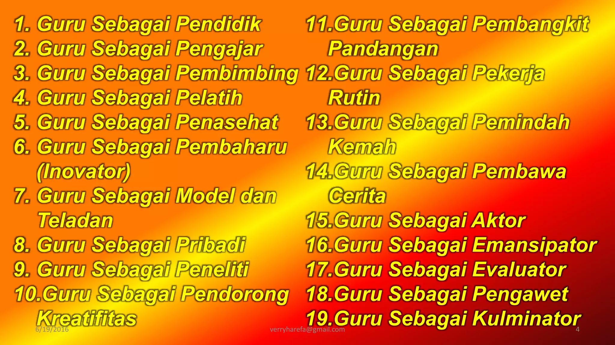 Peran guru dalam pendidikan | PPTX