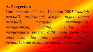 Peran guru dalam pendidikan | PPTX
