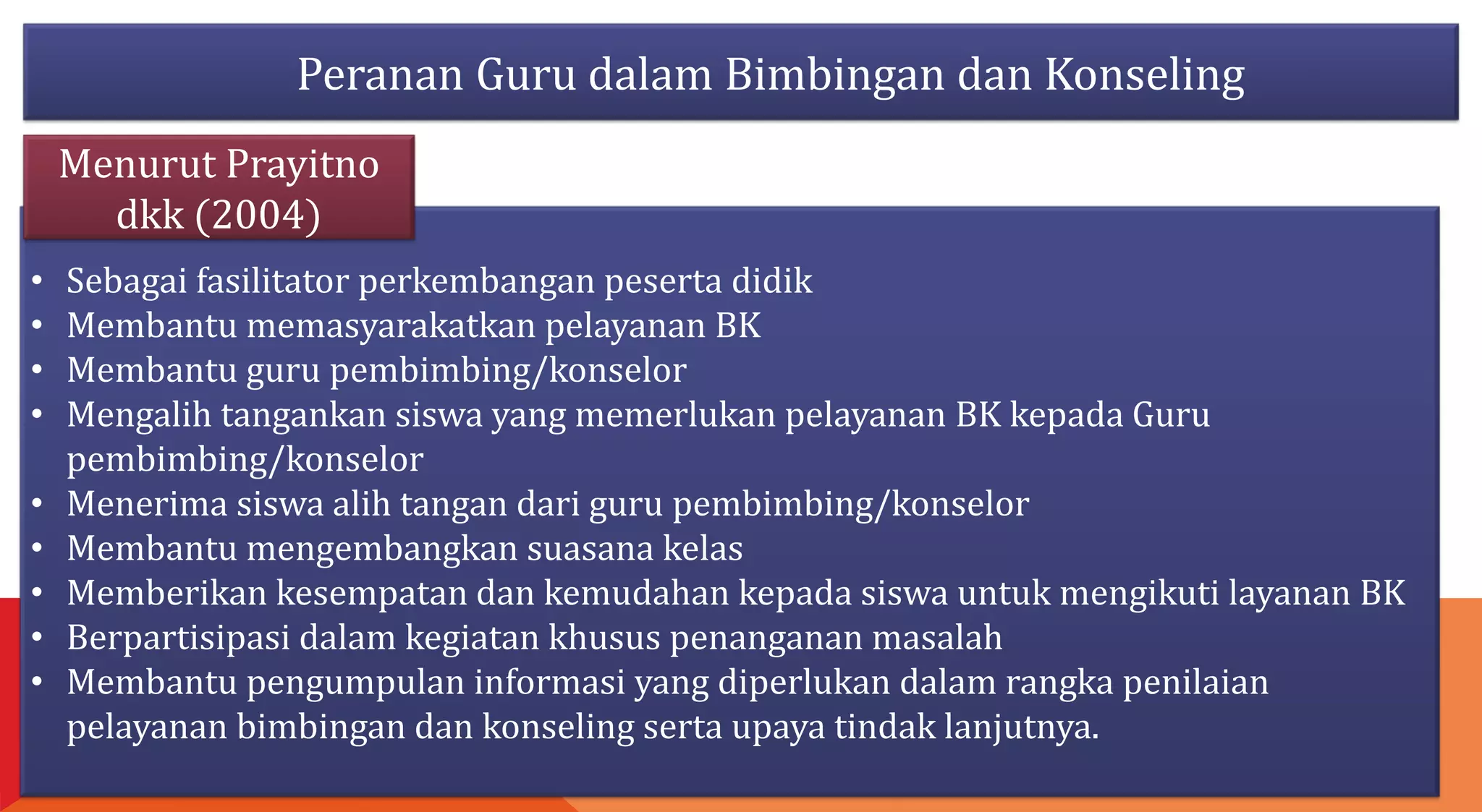 Peran guru matematika dalam bk | PPTX