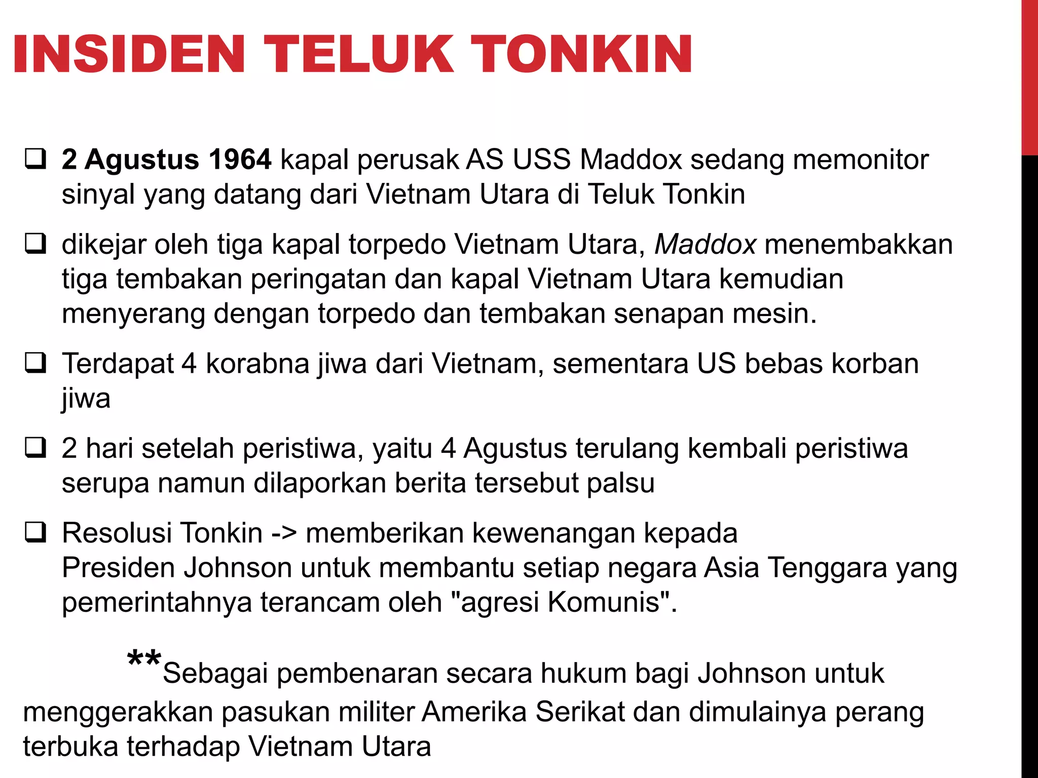 PPT Perang Vietnam Sejarah Peminatan | PPTX