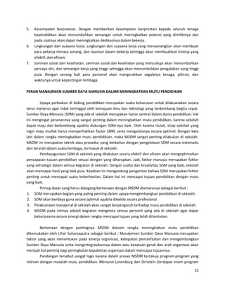 Peran kepala sekolah dalam meningkatkan kualitas sekolah | PDF