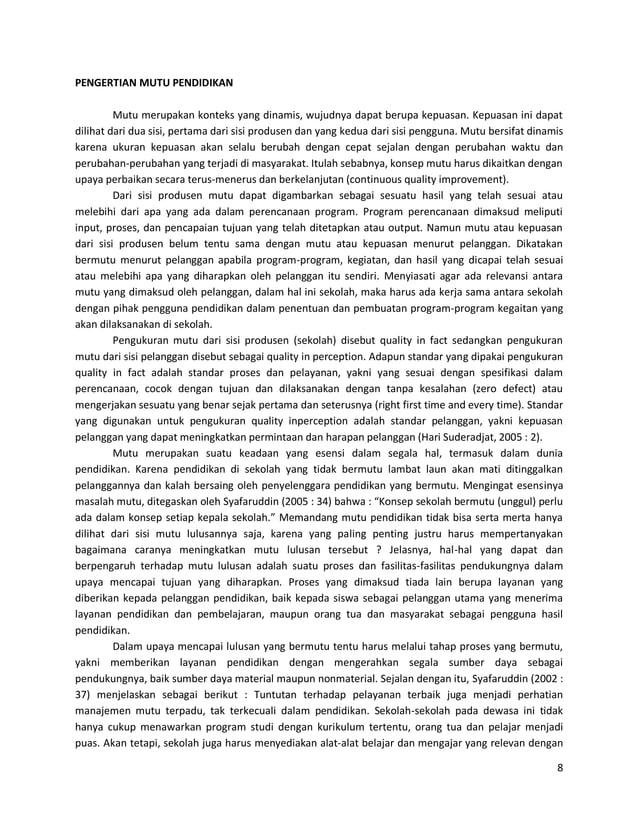 Peran kepala sekolah dalam meningkatkan kualitas sekolah | PDF