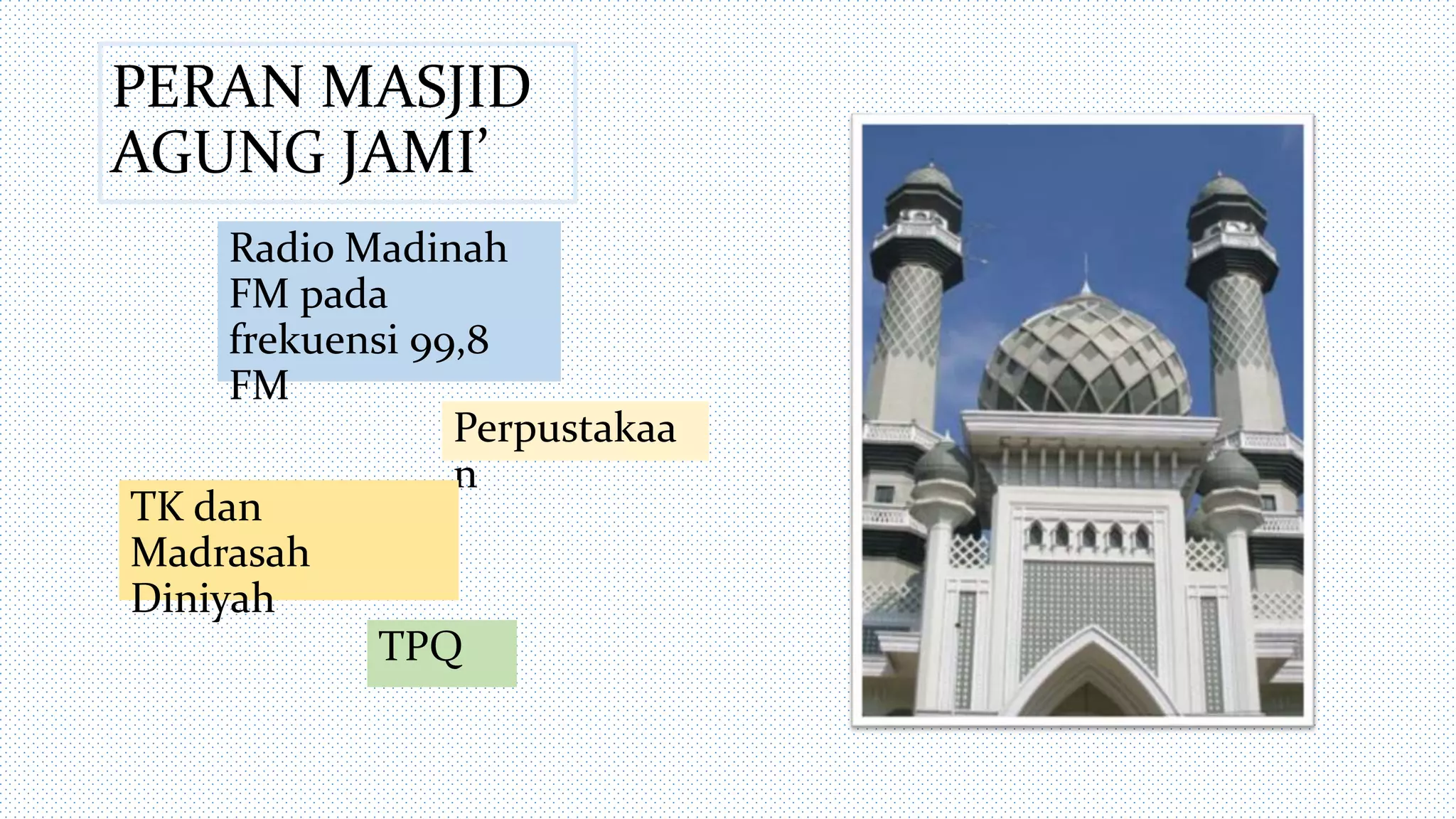 PERAN MASJID DALAM PERADABAN UMAT ISLAM | PPTX