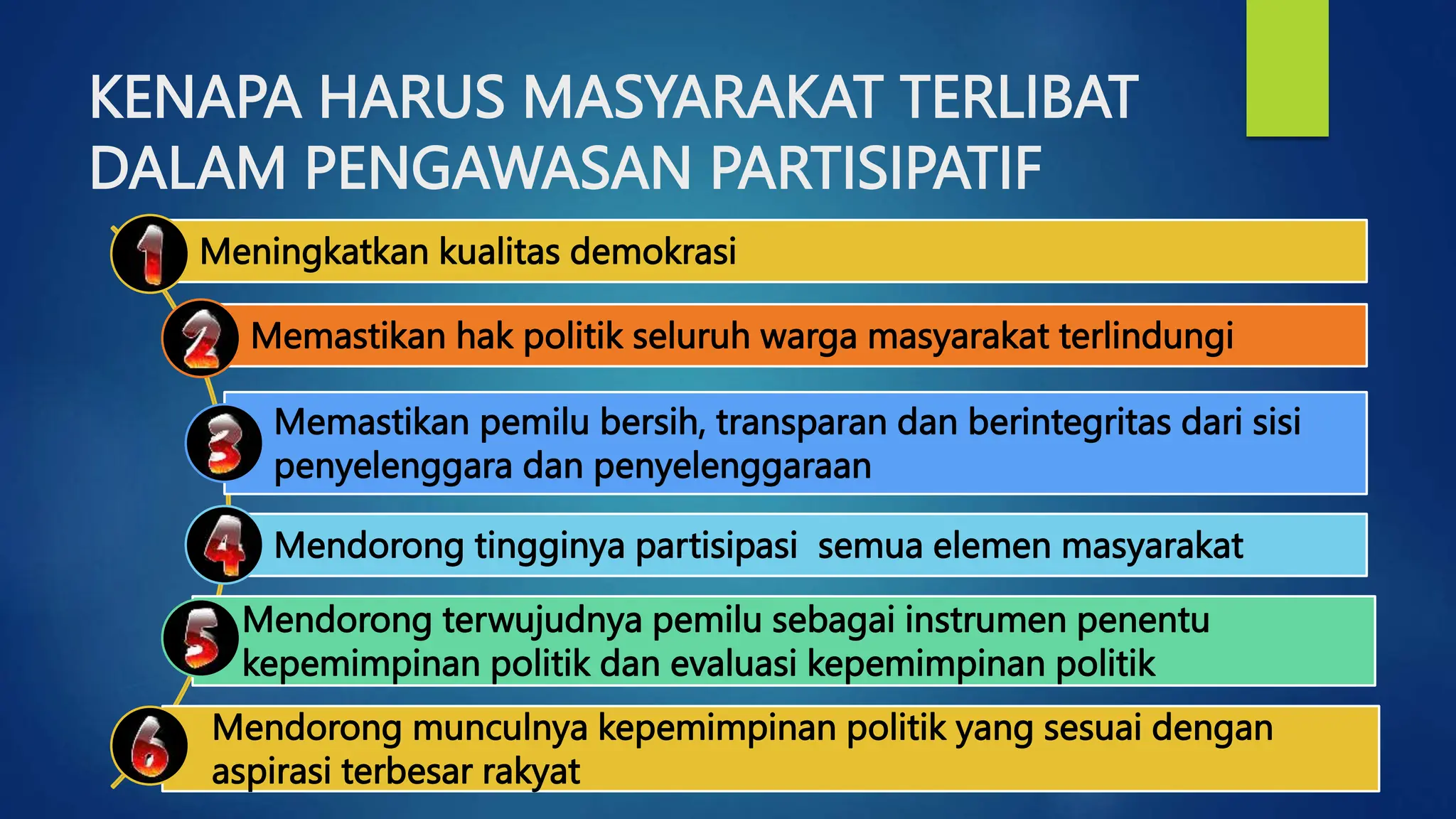Mengawal demokrasi melalui peran partisipatif | PPT | Free Download