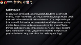 Peran Masyarakat dalam Pemilihan Kepala Daerah 2024 (liswan Lumali).pptx | Free Download