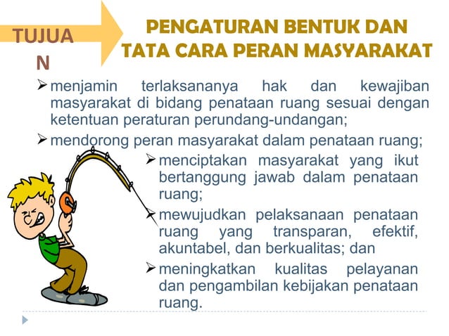 Peran masyarakat dlm penataan ruang | PPT