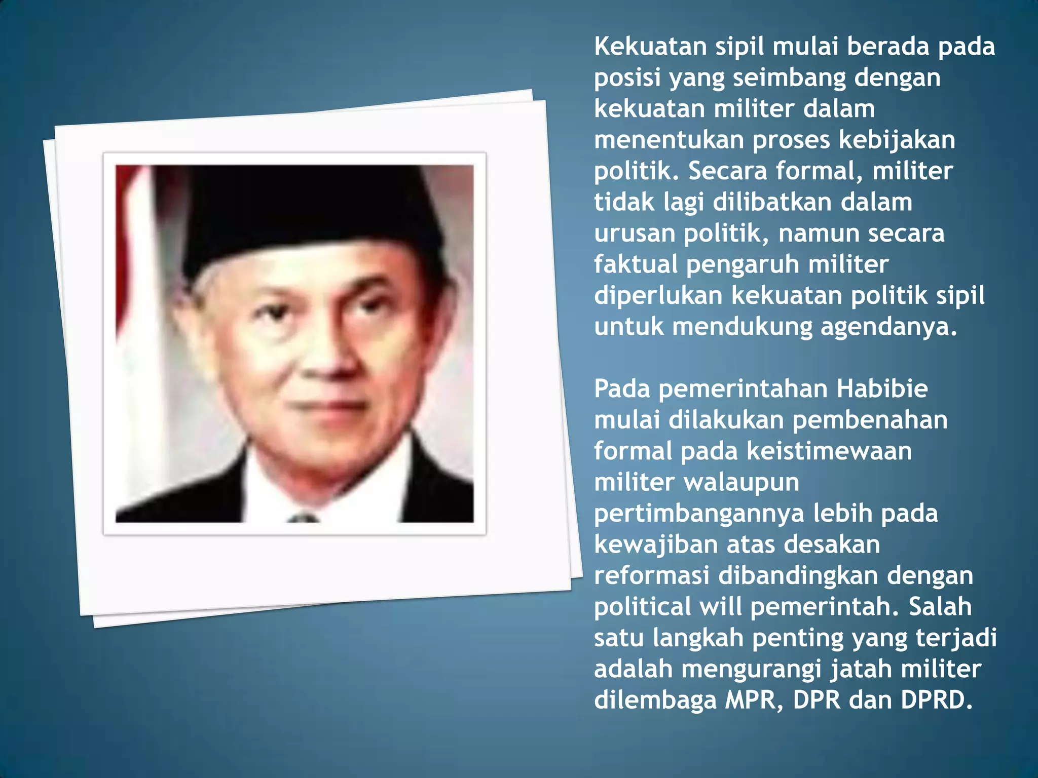 Peran militer dalam sistem politik | PPTX