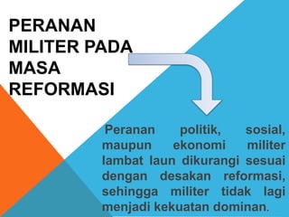 Peran militer dalam sistem politik | PPTX