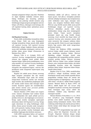 Peran motivasi belajar, self efficacy, dan dukungan sosial keluarga terhadap self-regulated ...