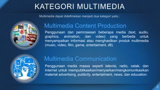 Peran Multimedia Dalam Dunia Bisnis dan Pendidikan - Awaludin Siking | PPTX