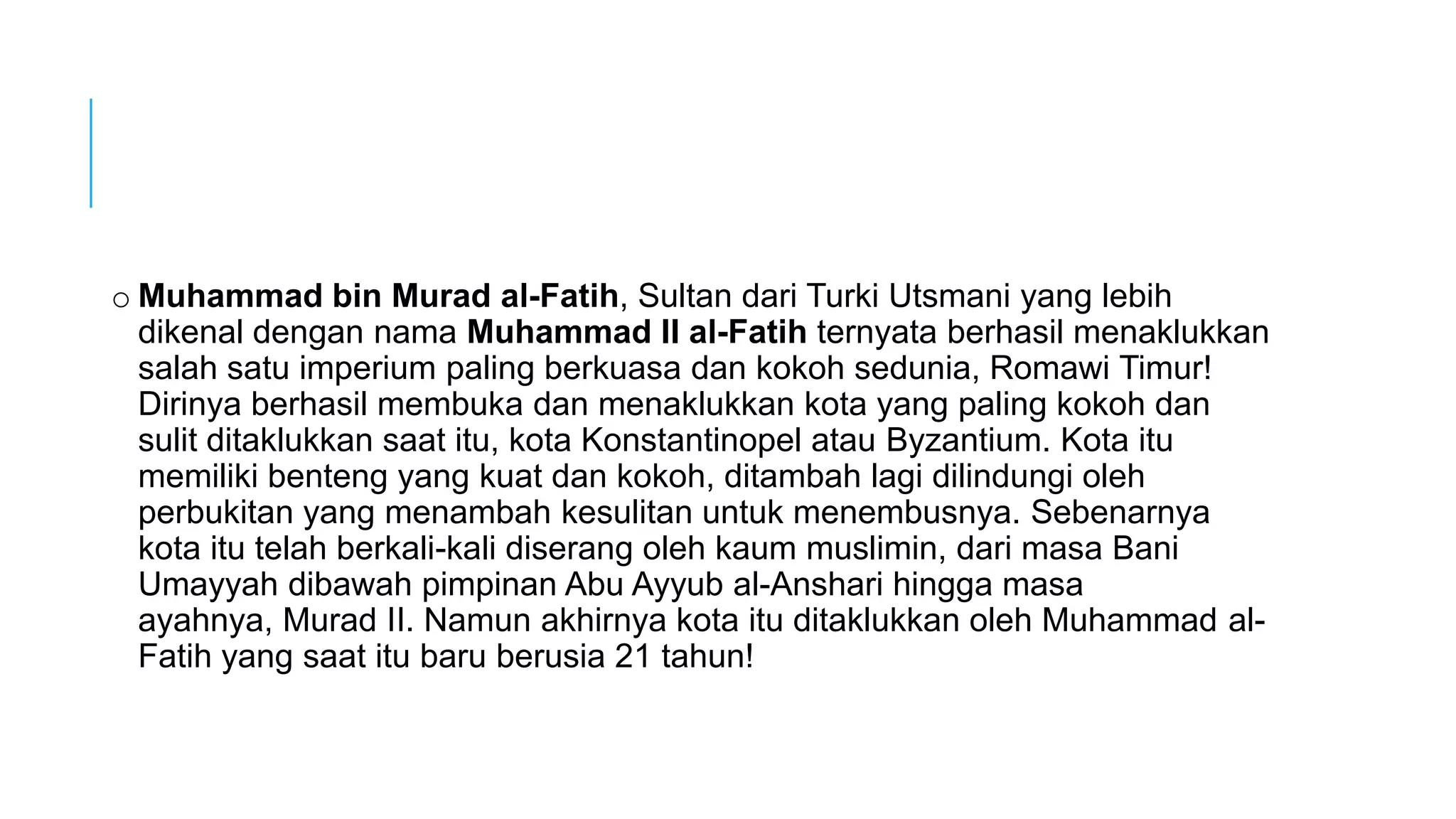 Peran pemuda islam dalam sejarah | PPTX