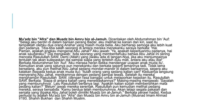 Peran pemuda islam dalam sejarah | PPTX