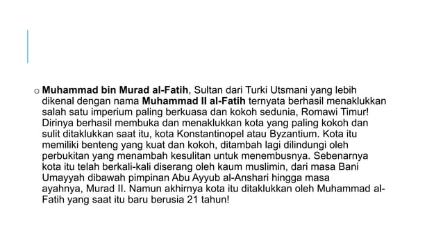 Peran pemuda islam dalam sejarah | PPTX