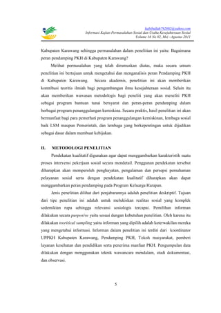 Peran pendamping pkh | PDF