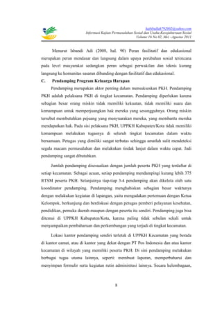 Peran pendamping pkh | PDF