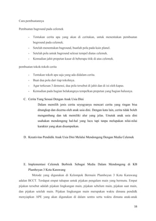 Peran pendidikan paud dalam membangun karakter anak bangsa | PDF