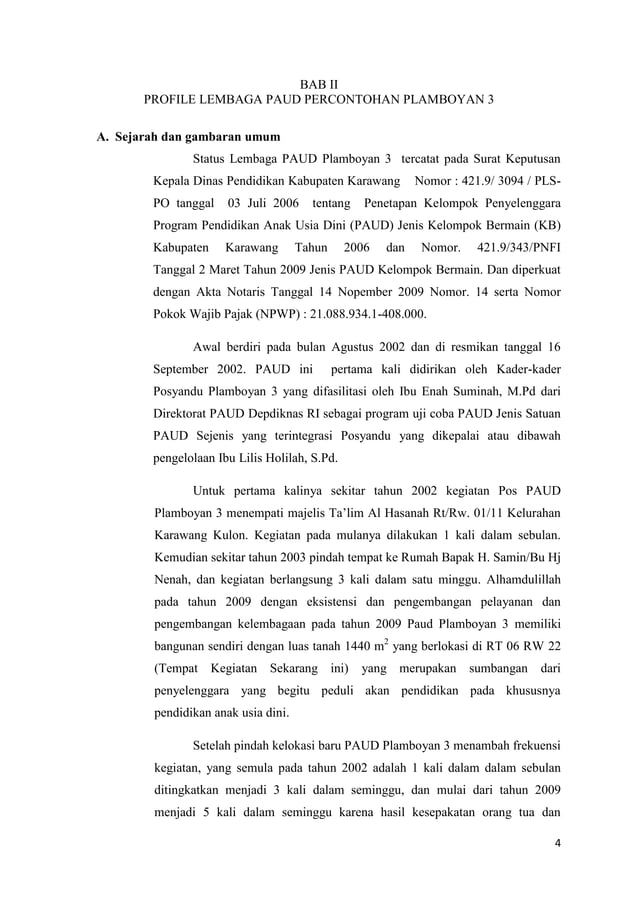 Peran pendidikan paud dalam membangun karakter anak bangsa | PDF