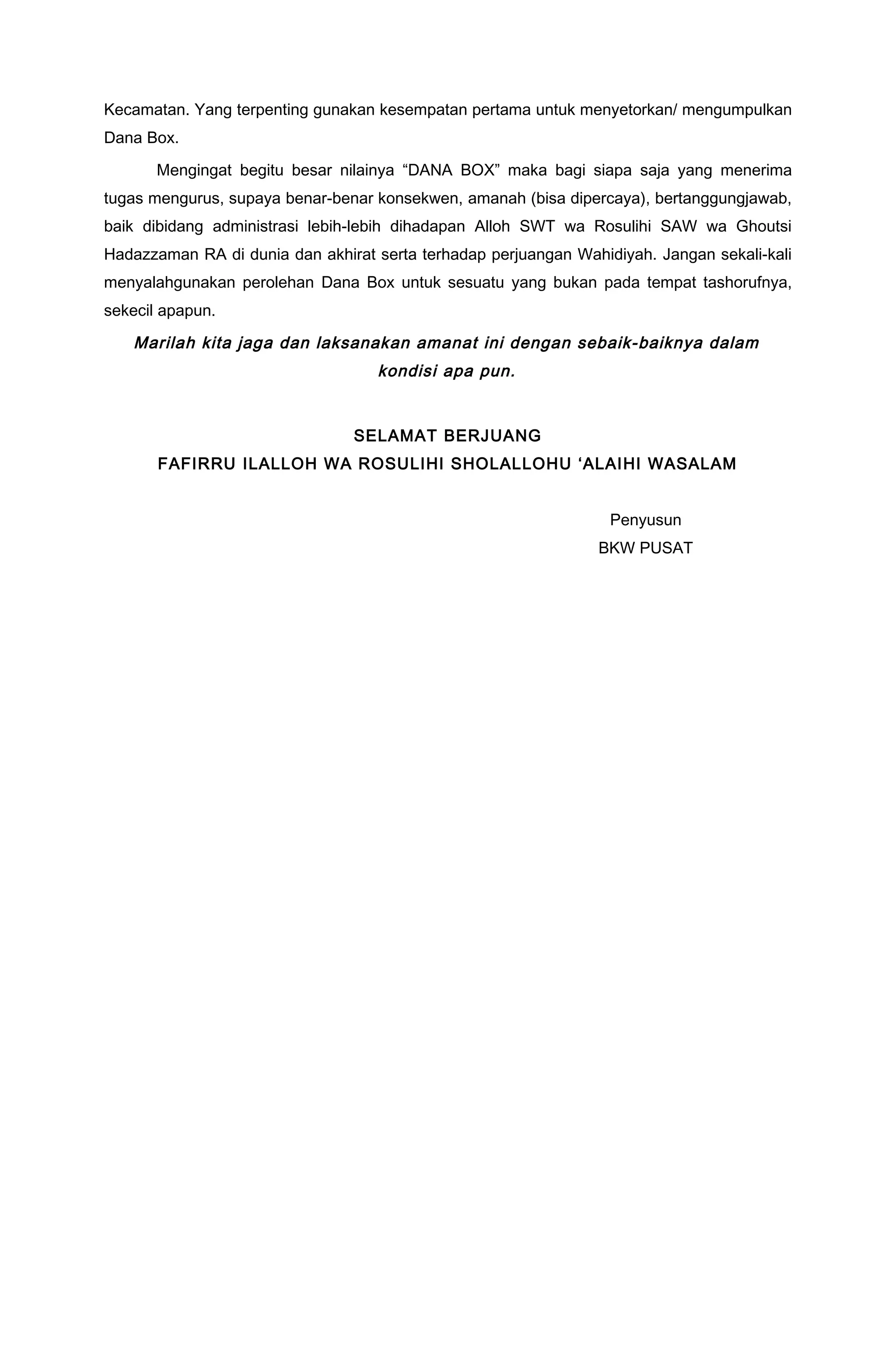 Peran penting gaspul (materi) | PDF