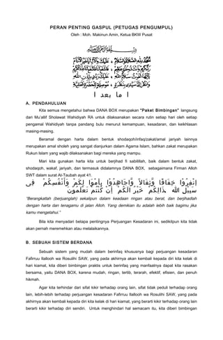 Peran penting gaspul (materi) | DOC