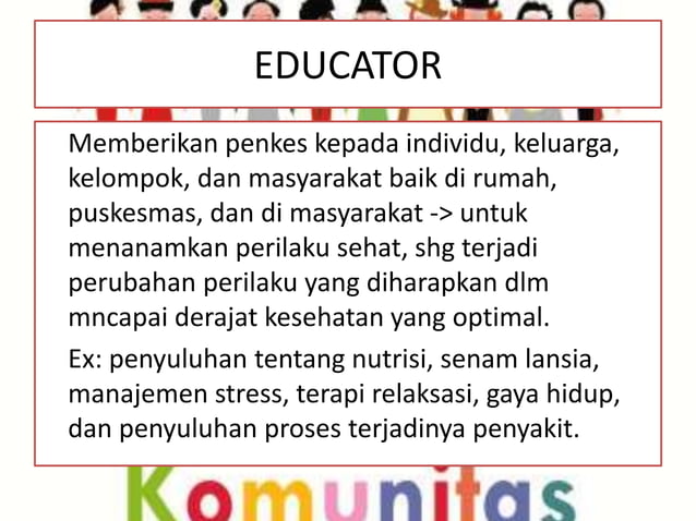 Peran perawat di komunitas | PPTX