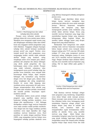 Peran pola asuh permisif, iklim sekolah, dan motivasi berprestasi terhadap perilaku membolos ...
