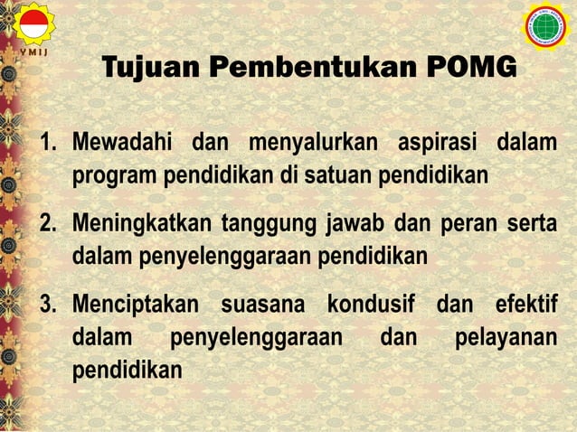 Peran POMG Untuk Keunggulan Sekolah | PDF