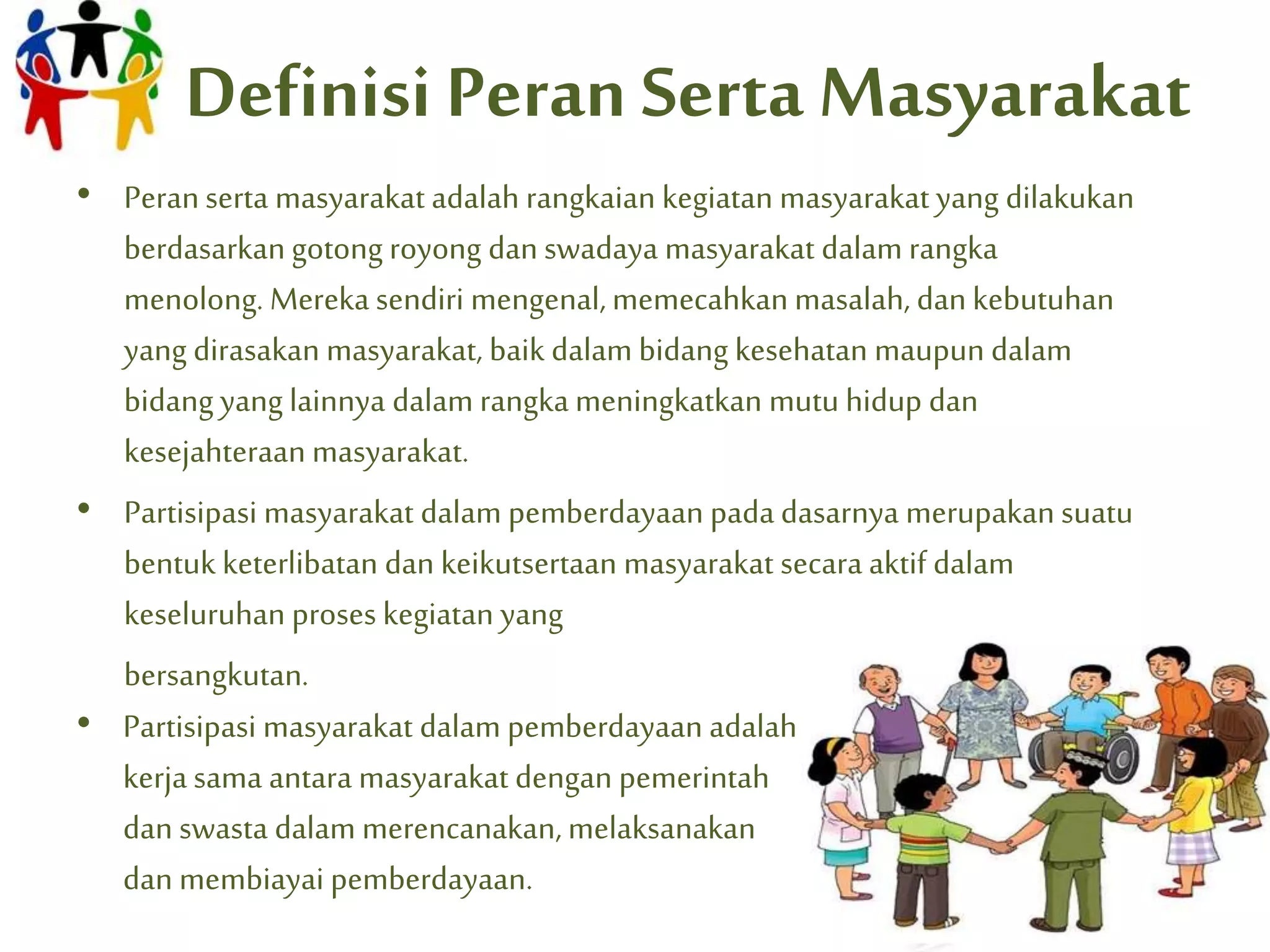 Peran serta dalam pengembangan masyarakat | PPTX